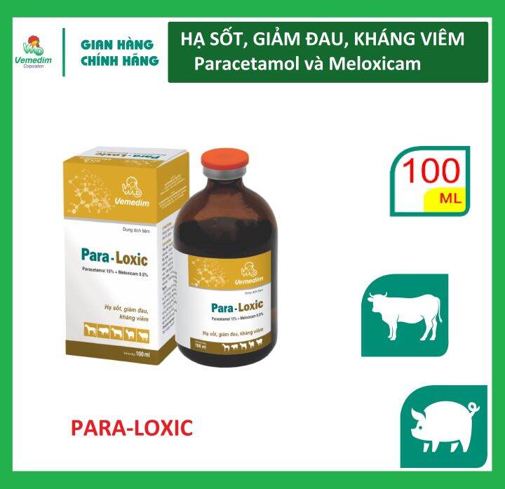 "Hoàn tiền đến 10%" Vemedim Para-loxic hạ sốt, giảm đau, kháng viêm cho ...