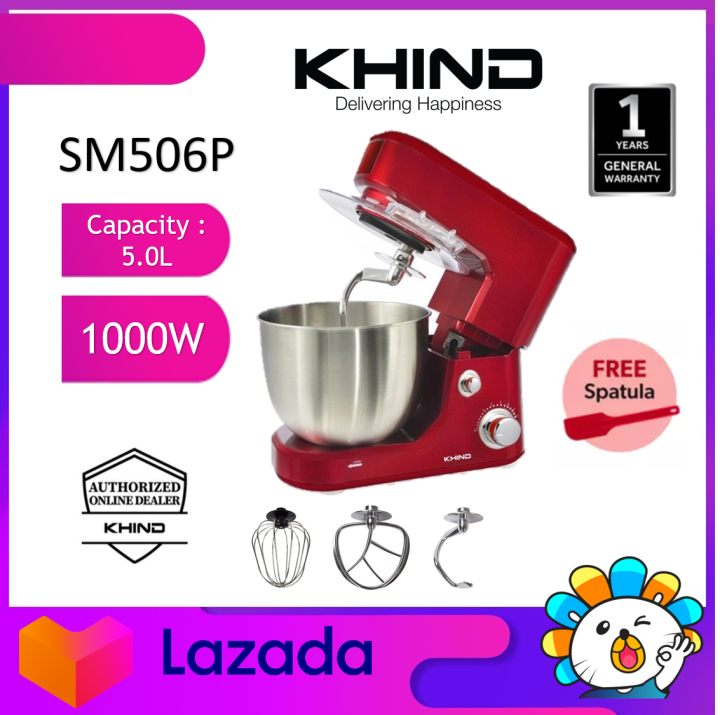 KHIND 5.0L 1000W Stand Mixer SM506P/ Elba ESMB-9925S 300W /Khind SM220 ...