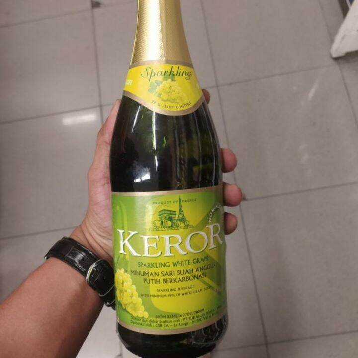KEROR SPARKLING WHITE GRAPE 750ML SARI BUAH ANGGUR PUTIH BERKARBONASI ...