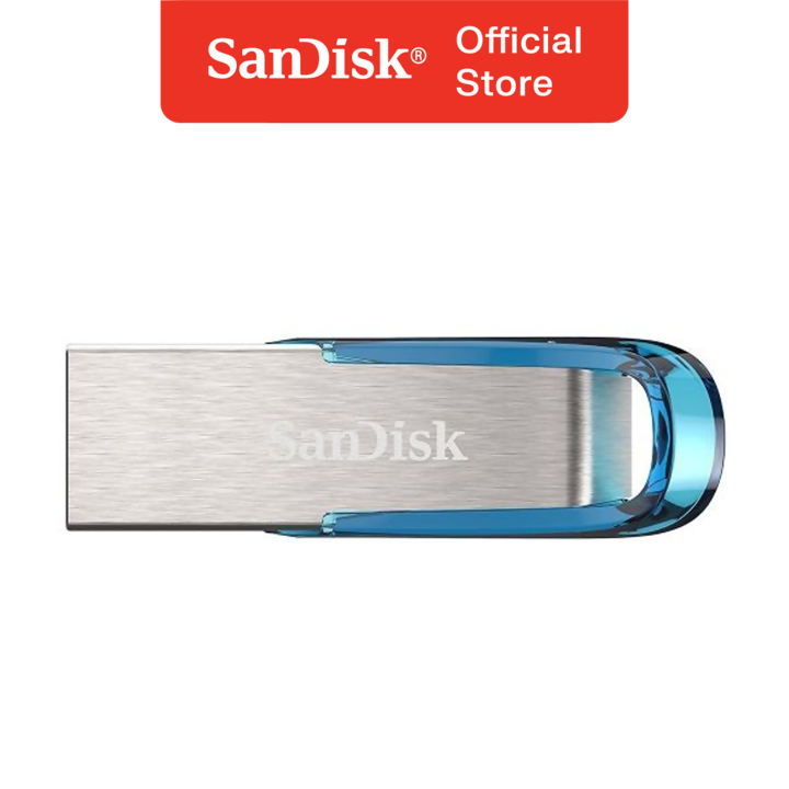 SanDisk Ultra Flair 64GB (Crystal Blue) SDCZ73-064G-G46B USB 3.0 Flash ...