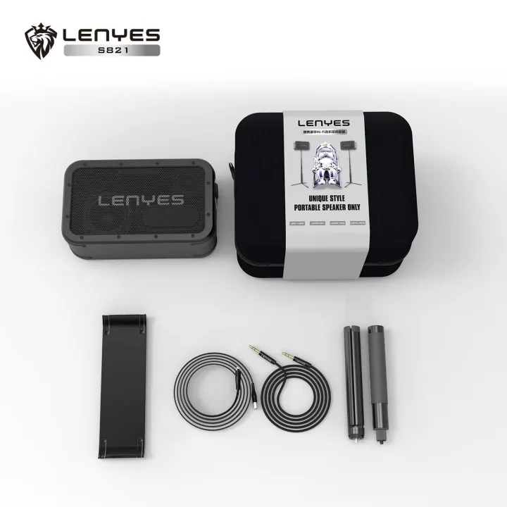 Lenyes ลำโพงบลูทูธ แบบพกพา รุ่น S821 | รับประกัน 1 ปี | Lazada.co.th
