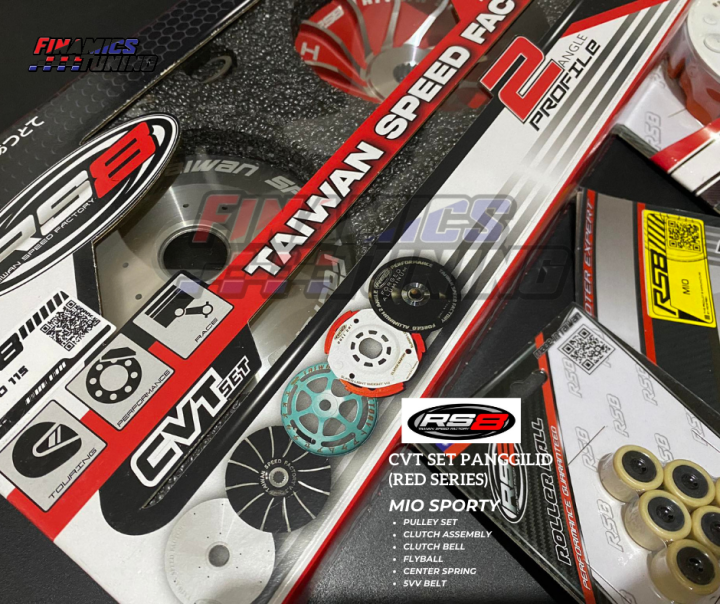 MIO SPORTY TARAGSIT RS8 CVT SET PANGGILID FOR MIO SPORTY REDSPEED V4.2 ...