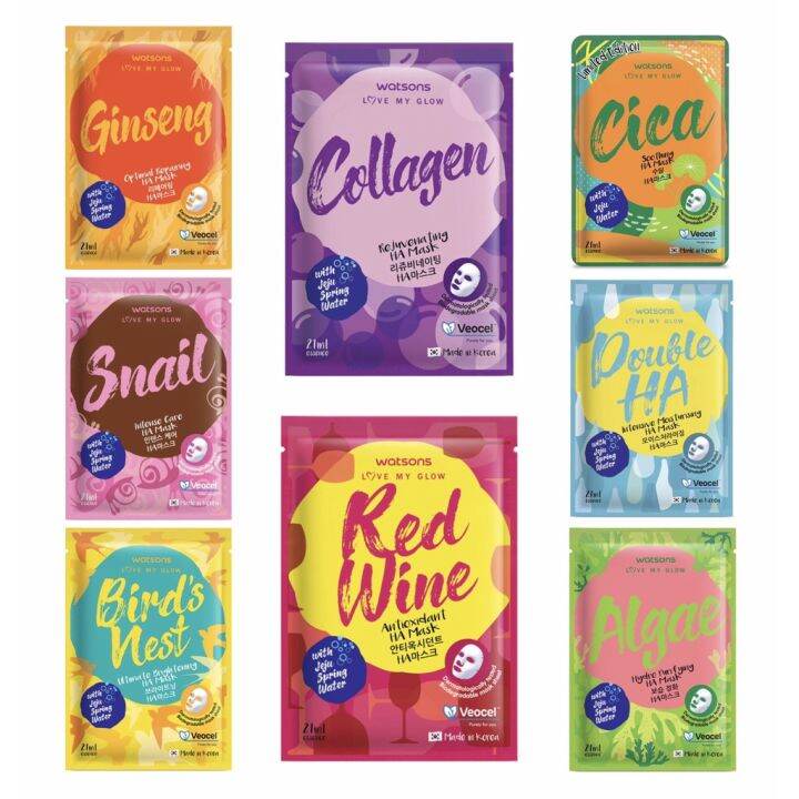 มาร์คหน้า มาร์กหน้า watsons sheet mask 1 แผ่น แผ่นมาร์คหน้า | Lazada.co.th