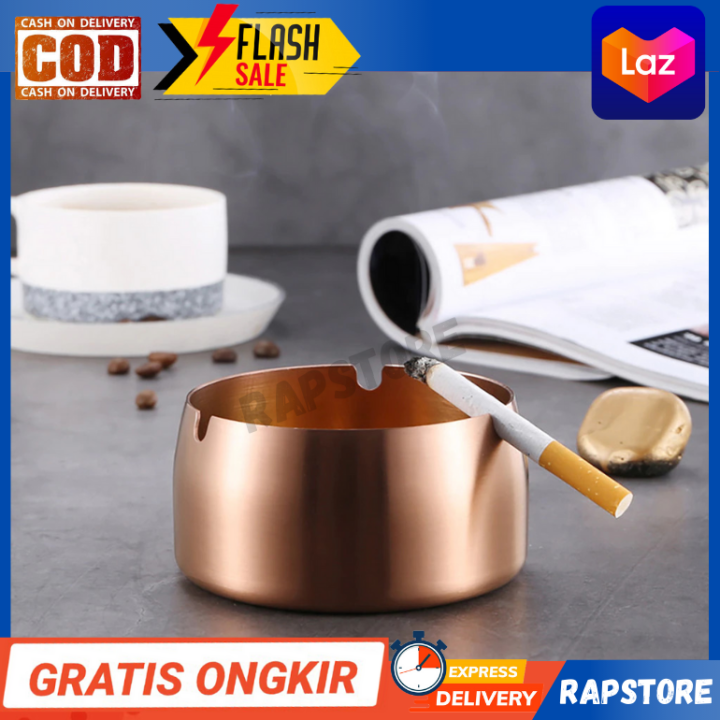 Asbak Rokok Cigar Ashtray Ash Stainless Steel / Asbak Rokok Stainless ...