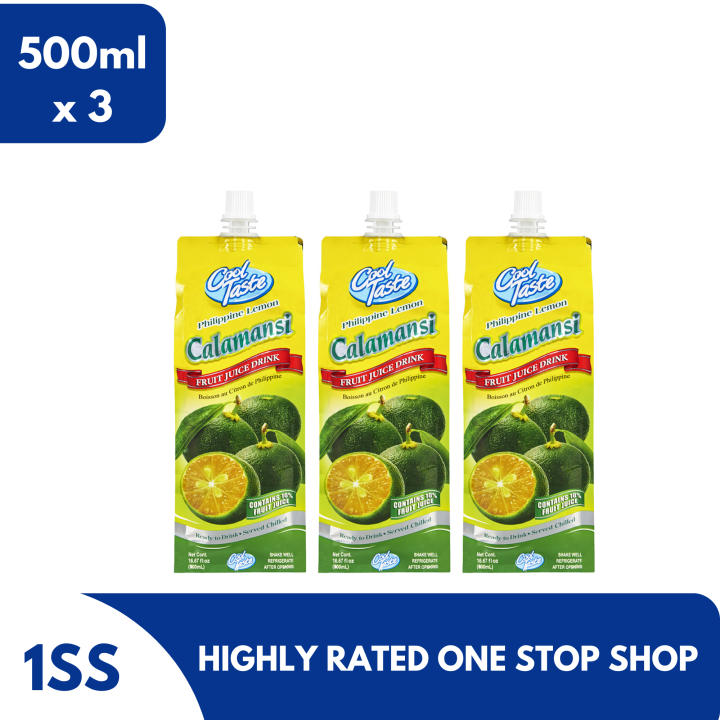 Cool Taste Calamansi Fruit Juice Drink, 500ml set of 3 | Lazada PH