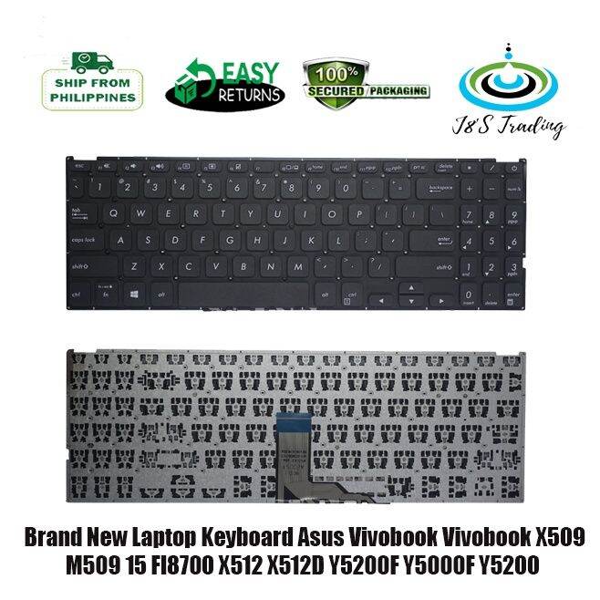 Laptop Keyboard Asus Vivo Book X509 M509 15 Fl8700 X512 X512D Y5200F ...