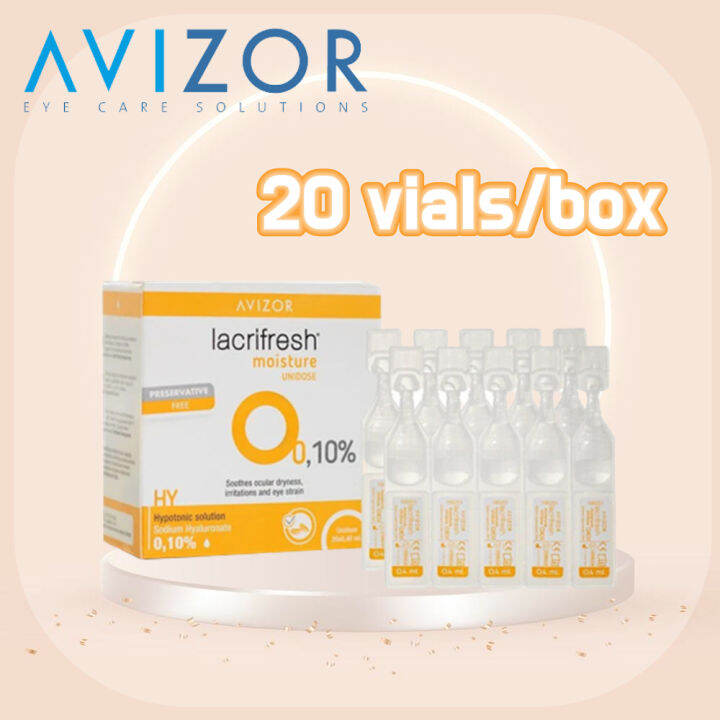 Avizor Lacrifresh Moisture 0.10% Unidose (20 vials/Box) Eye drops ...