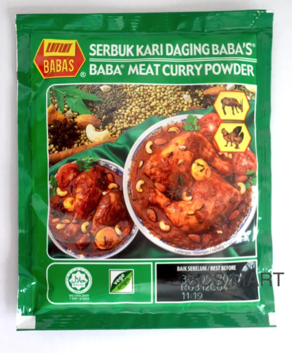 BABA Meat Curry Powder 25g 咖喱肉粉 Serbuk Kari Daging BABA'S | Lazada