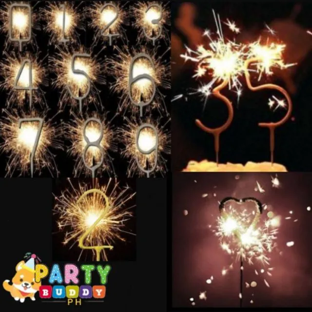 mainit na benta ☸SALE Sparkling GOLD Birthday Wedding Number Heart Star ...