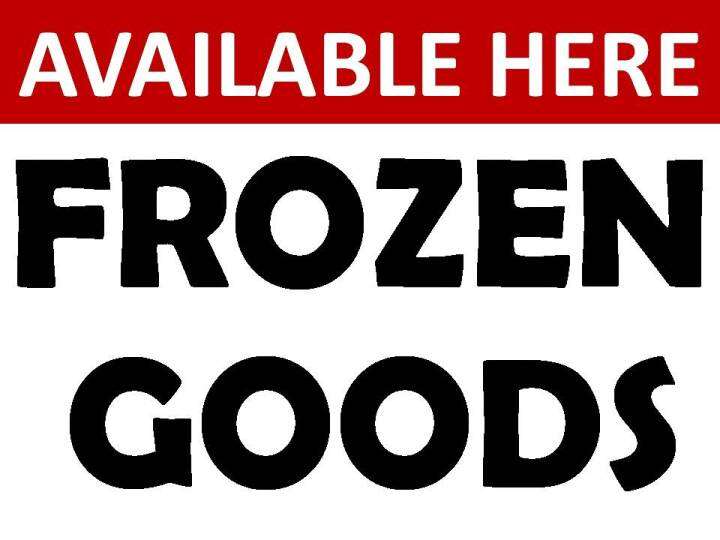 FROZEN GOOD LAMINATED SIGNAGE A4 SIZE | Lazada PH