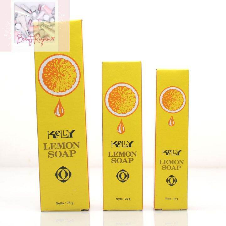 Kelly lemon Soap BPOM Original / Sabun perbersih wajah Kelly/kelly ...