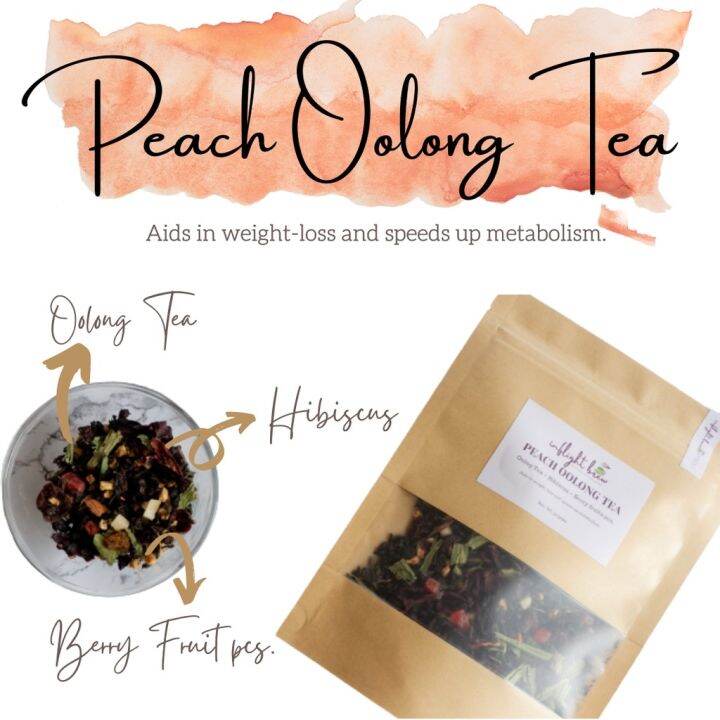 PEACH OOLONG TEA (Oolong Tea Hibiscus Berry fruits pcs.) | Lazada PH