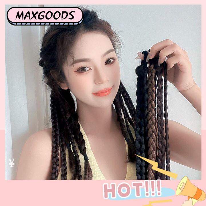 MAXG New Hair Ring Braid Hair With Rubber Band Chignon Tail Hair ...