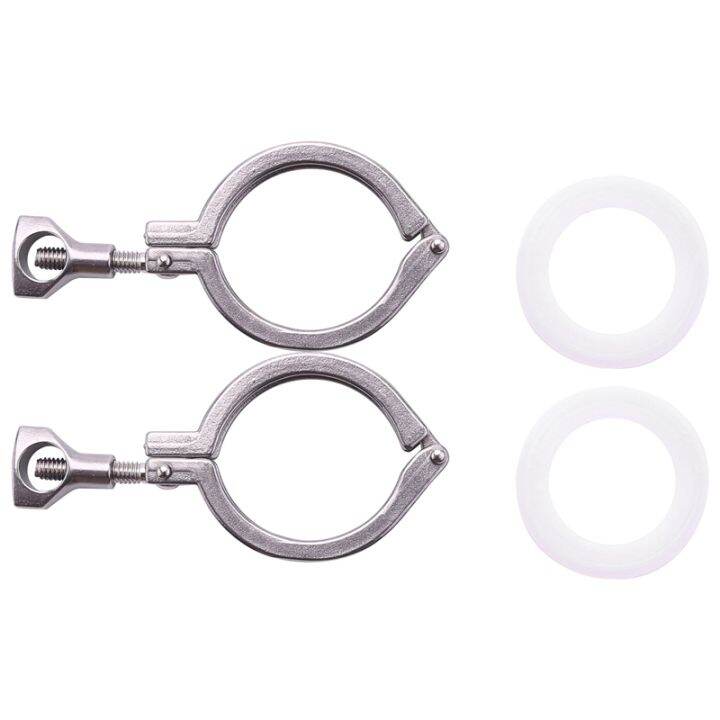 2Pcs Tri-Clamp Steel Single Pin Heavy Duty Tri Clamp with Wing Nut for ...