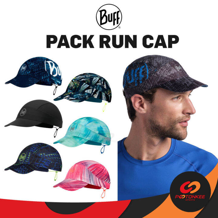BUFF PACK RUN CAP หมวกวิ่งบัฟ ม้วนพับได้เล็กกะทัดรัด พกพาสะดวก สำหรับใส่วิ่ง ออกกำลังกาย ระบาย ...