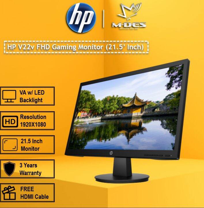 HP V22v 21.5" FHD (1920 x 1080) 60Hz 7ms VA Panel LED Monitor | Lazada