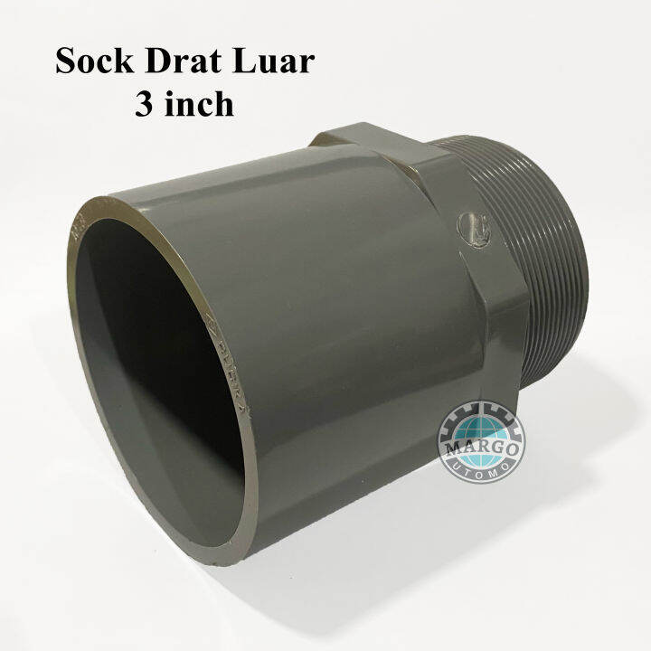 Fitting PVC / Sambungan Pipa PVC Sock Drat Luar SDL 3 inch | Lazada Indonesia