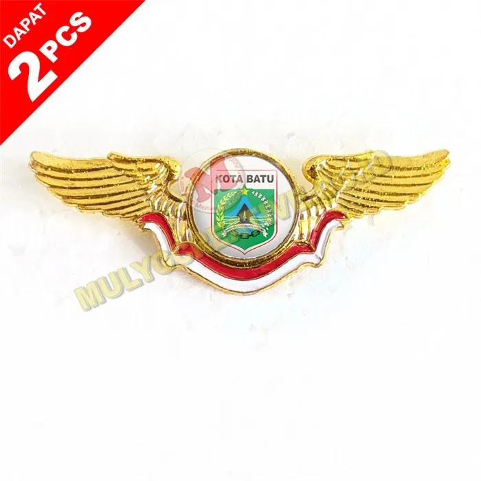 Pin Logo Kota Batu Lencana Pin Bros Kota Batu Lencana Wing Bros Logo ...