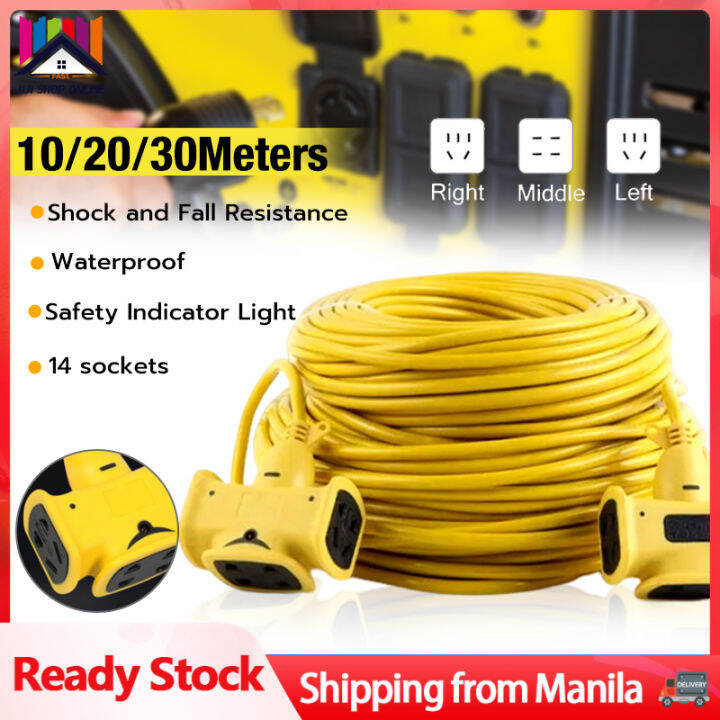 Original 【24 hours delivery】Extension Cord Socket With Cable Extra-long ...