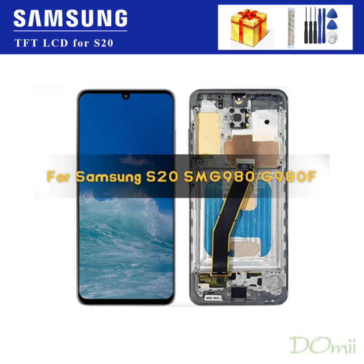 TFT G980 LCD S20จอ Lcd สำหรับ Samsung Galaxy,G980F,G980F/DS จอแสดงผล ...