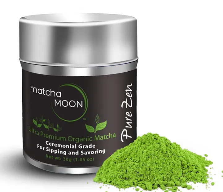 Matcha Moon - Organic Ceremonial Grade Japanese Matcha Green Tea Powder ...