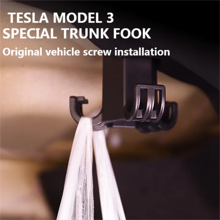 Tesla three trunk screw position hook Model3 car built-in hidden ...