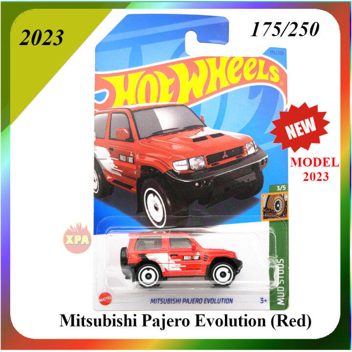 Hot Wheels Mitsubishi JDM Diecast Cars Mitsubishi Pajero Evolution (Red) 2023 HW Mud Studs ...