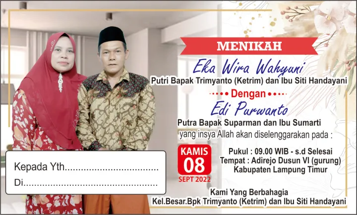 KEPLEK PUNJUNGAN/KARTU NASI UNTUK AQIQAH, NIKAHAN, KHITANAN DLL ...