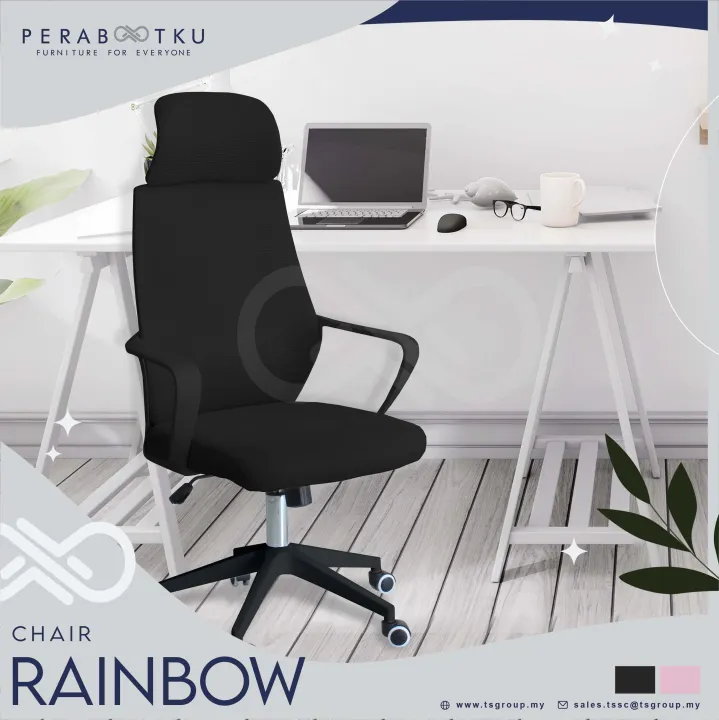 RAINBOW OFFICE CHAIR/ KERUSI PEJABAT | Lazada