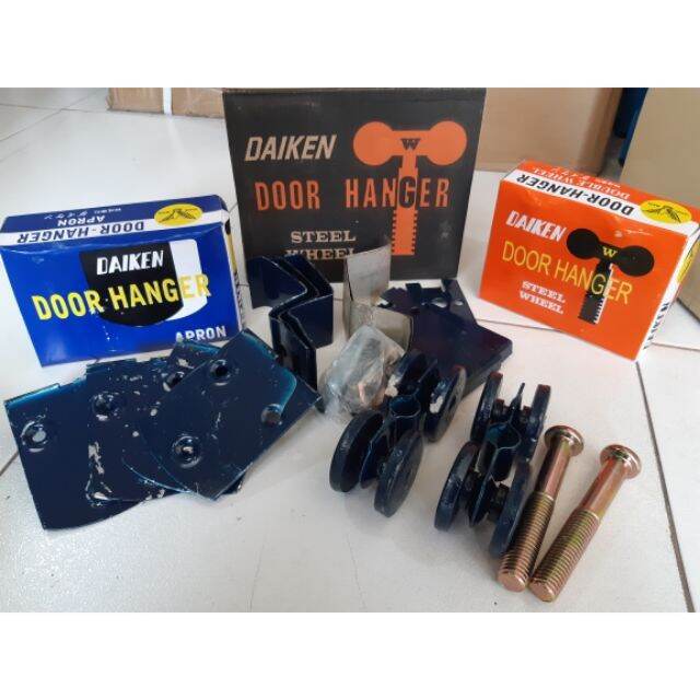 [NRH] Daiken Door Hanger Steel Wheels Complete Set Heavy Duty | Lazada PH