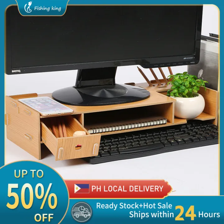 Laptop Desktop Rack Computer Monitor Plus Elevated Laptop Rack Office ...