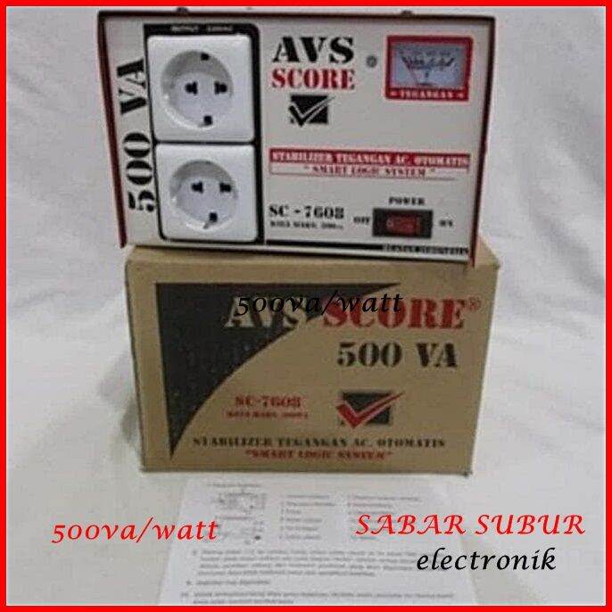AVS SCORE 500 Stabilizer/Alat Utk Stabilkan Listrik Yg Naik Turun | Lazada Indonesia