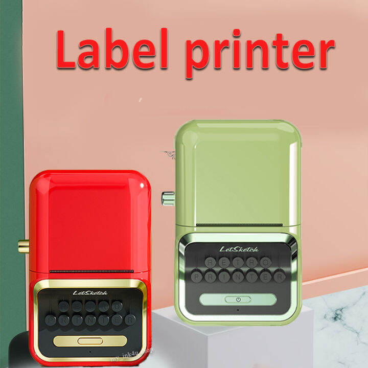 Label Printer Wireless Bluetooth Thermal Label Tape Roll Label Sticker ...