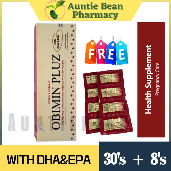 OBIMIN PLUZ PRENATAL VITAMIN 30 softgel (FOR PREGNANCY & BREASTFEEDING ...