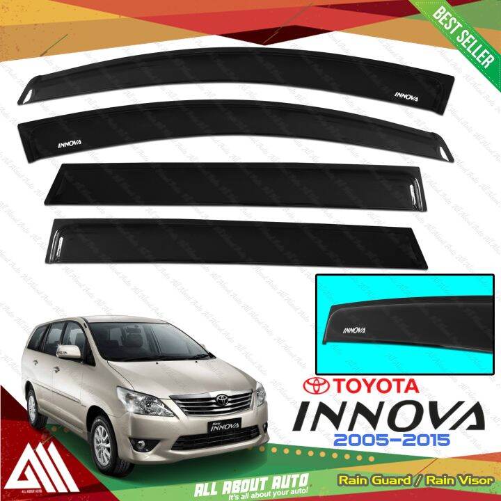 Toyota Innova 2005-2015 OEM Type Rain Guard Window Visor (Made in ...