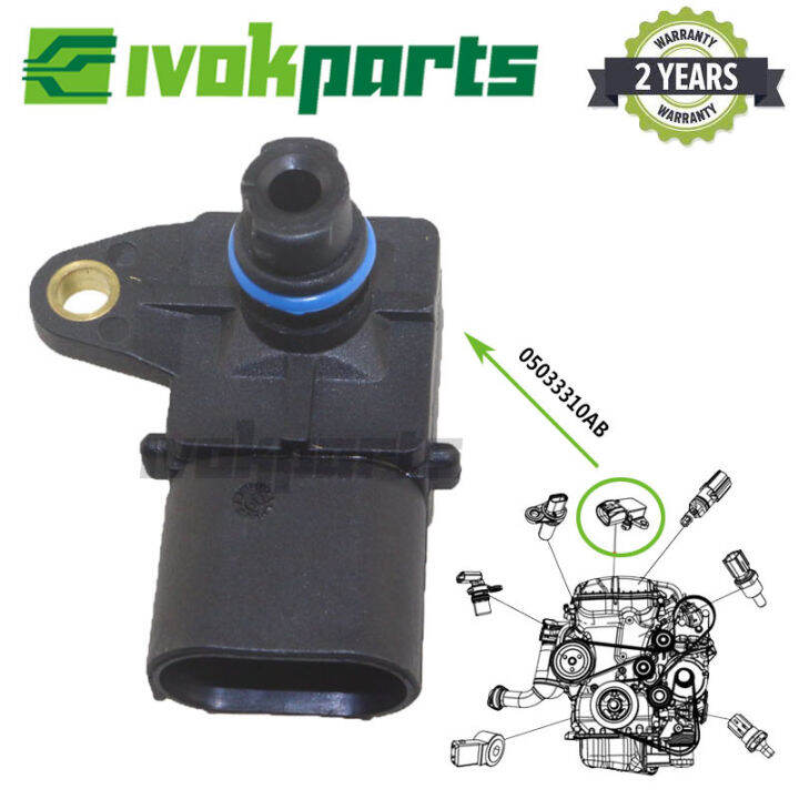Hot Spot 05033310AB Intake Manifold Absoulute Boost Pressure Sensor Map ...