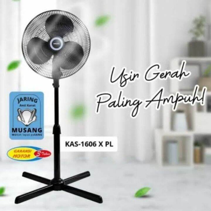 MIYAKO Kipas Angin Berdiri KAS-1606X PL / Stand Fan 16" Jaring Plastik | Lazada Indonesia