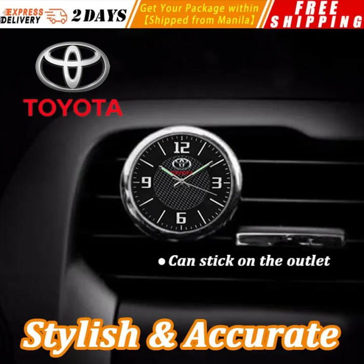 【Toyota】Car Clock Digital Ornaments Auto Car Dashboard Clock Watch Air ...
