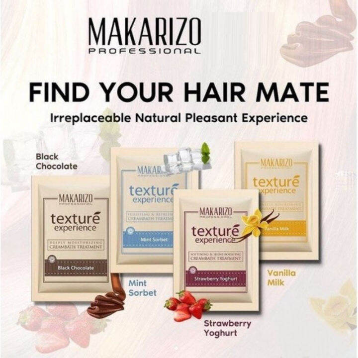 Makarizo Professional Texture Experience Creambath Sachet 60gr | Lazada ...