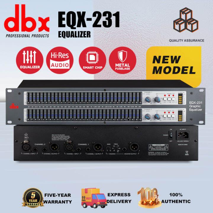 Equalizer DBX EQX231 สามารถใช้โปรเซสเซอร์เสียงที่ดีที่สุดเพื่อกำจัดความถี่ต่ำ,ความสมดุลระดับมือ ...