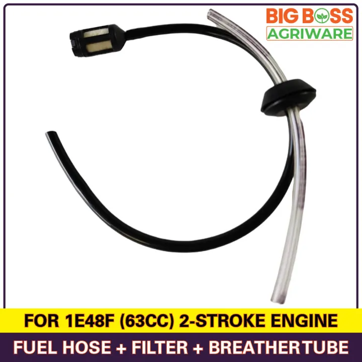 Big Boss Agriware Fuel Hose and Filter with Breather Tube for 63cc / 71cc / 1E48F 2-Stroke ...