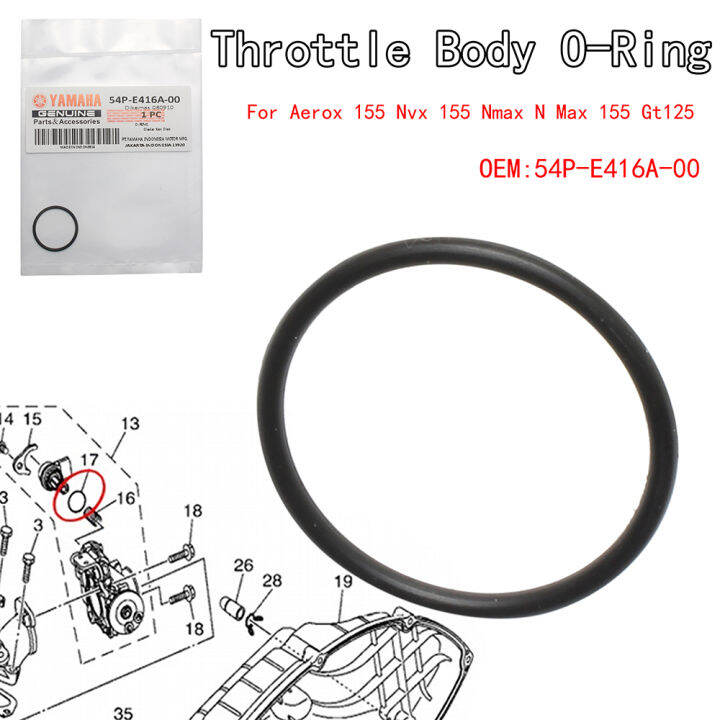 IACV MANUAL throttle body O-ring NAMX155 AEROX155 NVX155 NMAX NVX 155 ...