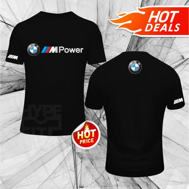 เสื้อยืดโลโก้ BMW Bimmer MPower M Series ใหม่สีดำเทาขาวมีสินค้าพร้อมส่ง | Lazada.co.th