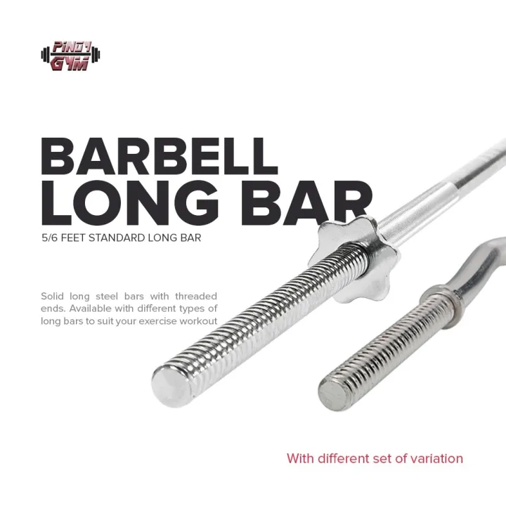 5 Feet 6 Feet Long Bar standard semi curl super curve for bench press ...