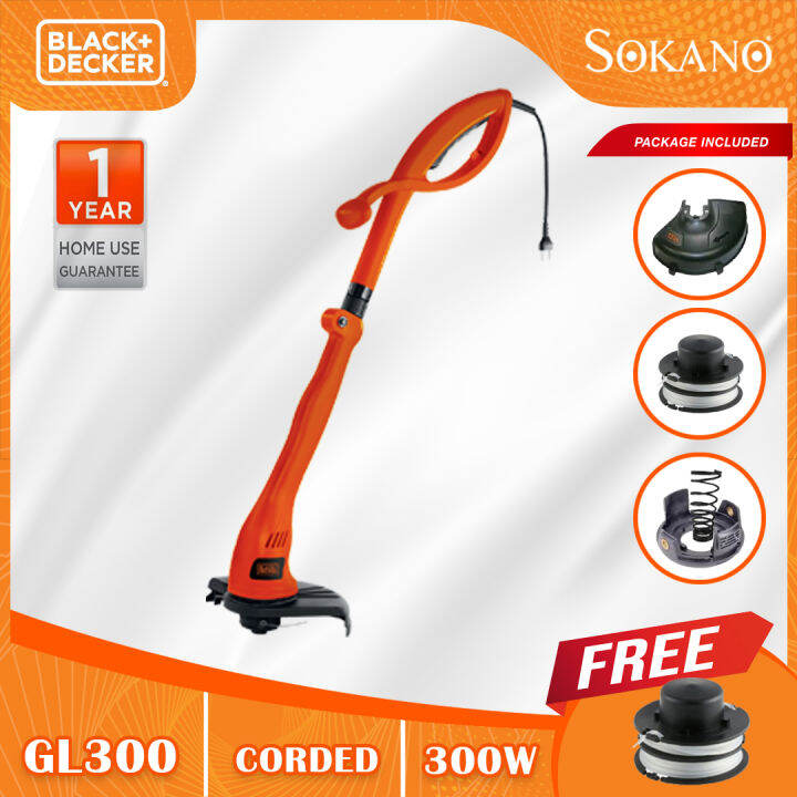 BLACK + DECKER GL300 23CM 300W Grass Trimmer | Lazada