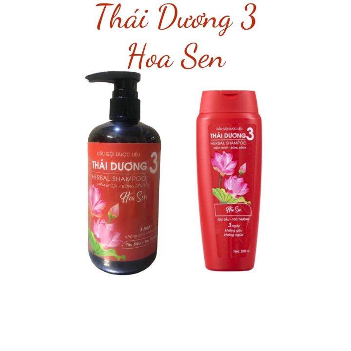 Dầu gội Thái Dương 3 Hoa Sen, mềm mượt, bồng bềnh-chính hãng | Lazada.vn