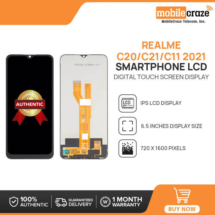 Smartphone LCD for Realme C20/C21/C11 2021 Digital Touch Screen Display Frame Assembly for ...