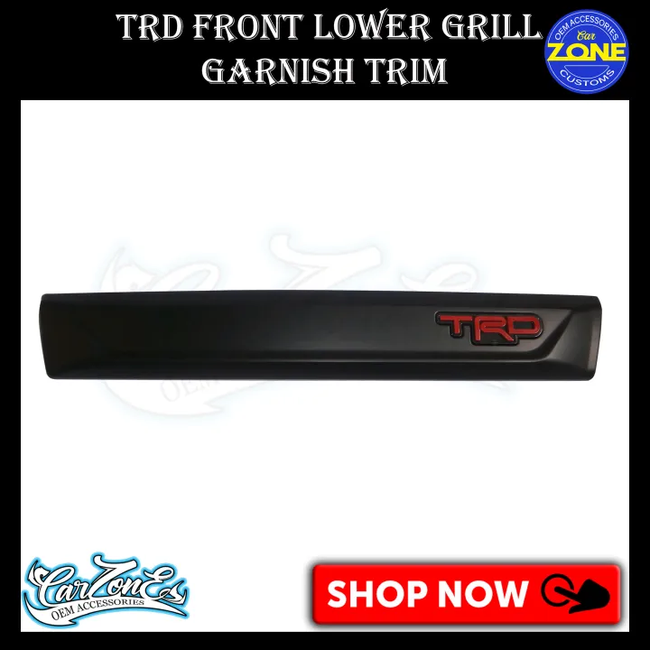 TRD Front Lower Grill Garnish Trim for Toyota Fortuner 2016-2020 (Matte ...