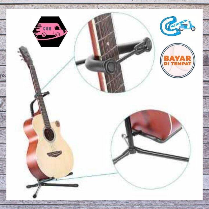 COD - Stand Gitar Long Neck, Stand Gitar Dengan Bentuk Leher Panjang ...