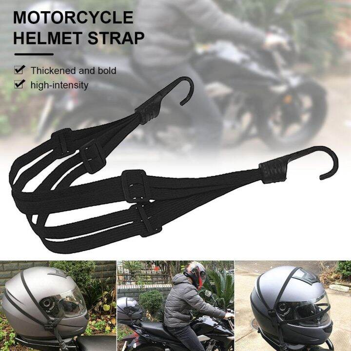 Motorcycle Helmet Strength Retractable Elastic Rope with Two Hooks ...